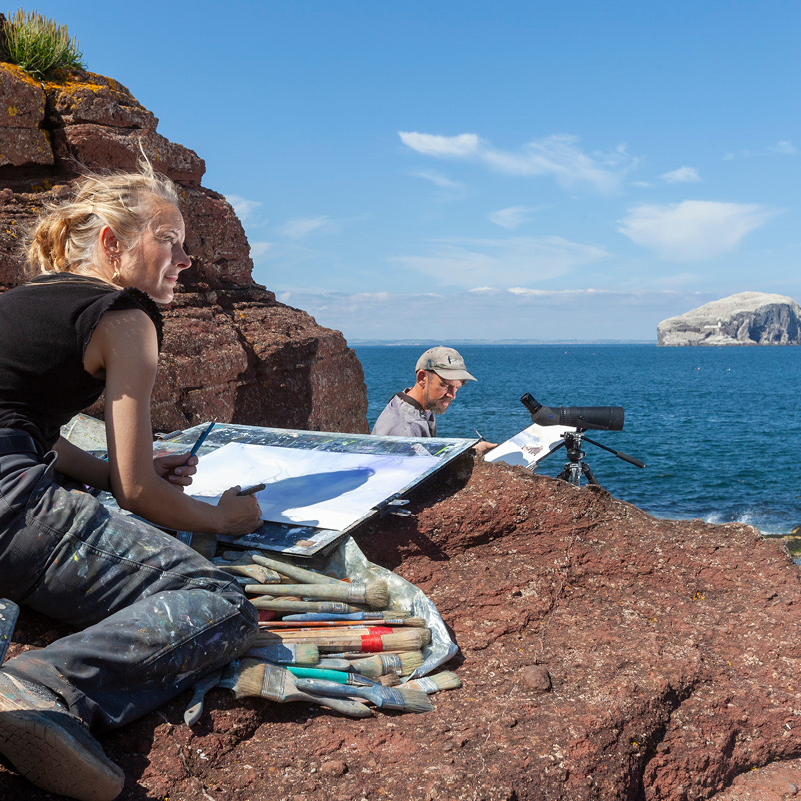 Thrum of Bass Rock Inspires Artists